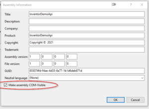 getting started with the Inventor api - coding for fun